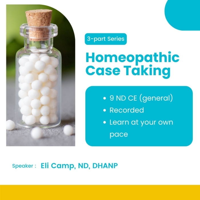 CE: Homeopathic Case Taking - MedicineTalk